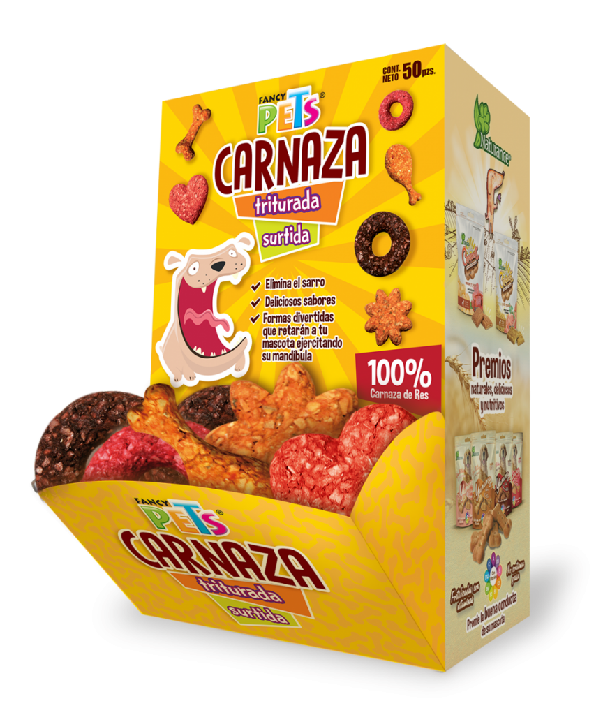 CARNAZA TRITURADA CAJA C/50 PZ - Mega Mascotas